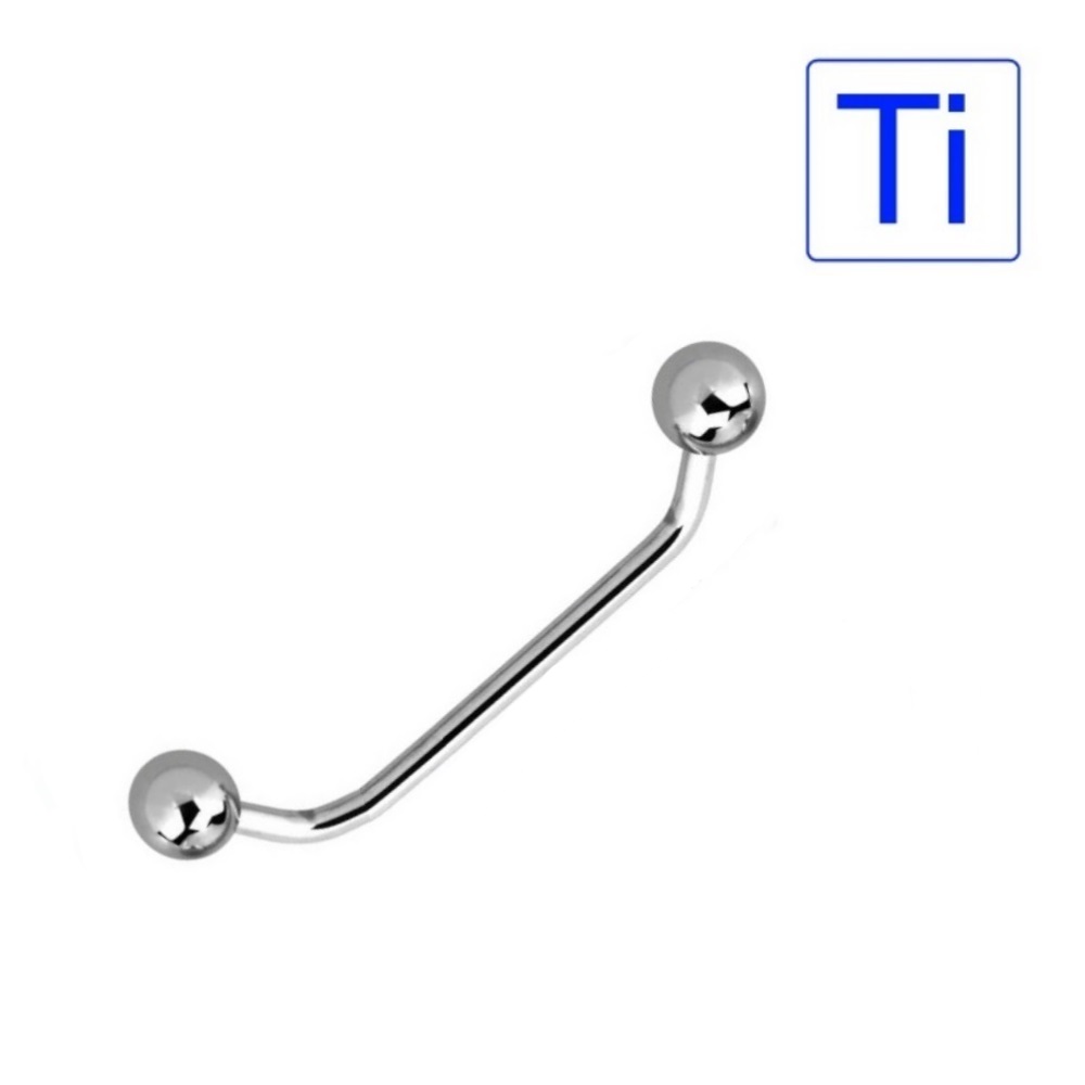 Barbell SURFACE in Titanio 1.6 mm - a 45° - Monoloko Store